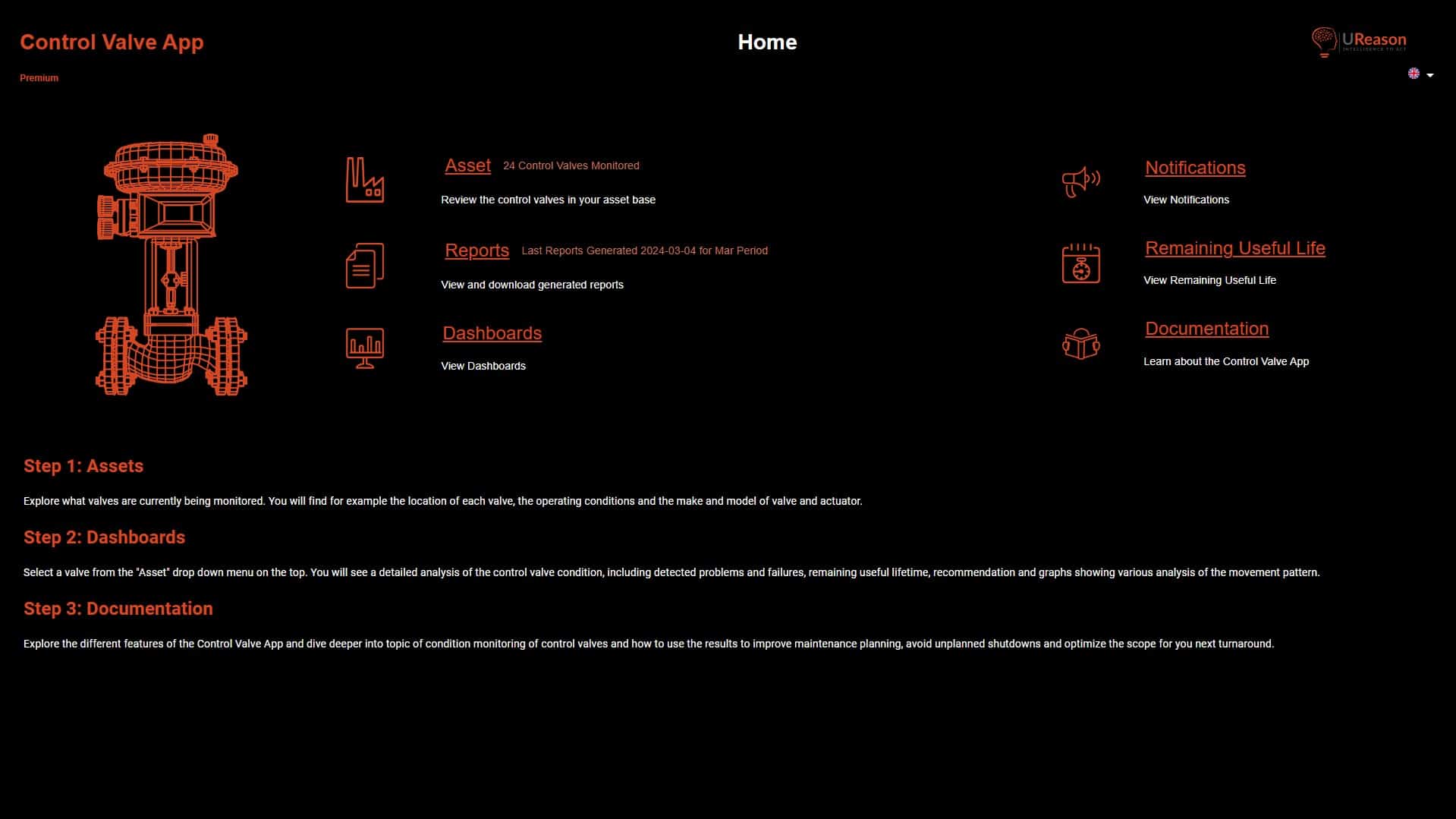 Control Valve App - Features - UReason