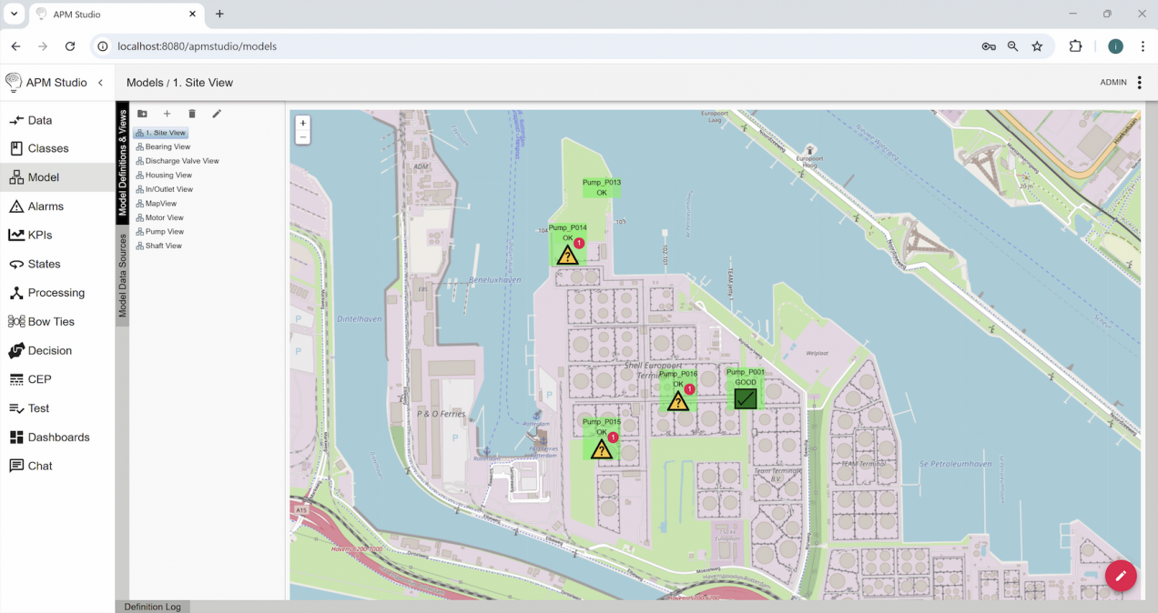 Using the Map View for Objects in APM Studio - UReason