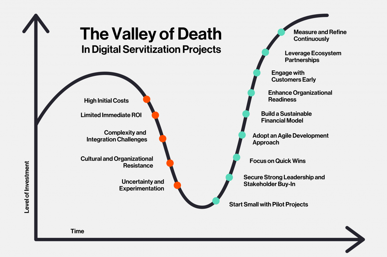 The Valley of Death in Digital Servitization Projects